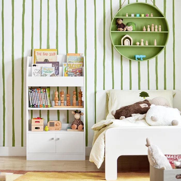 Librero Infantil Moderno Blanco 106cm