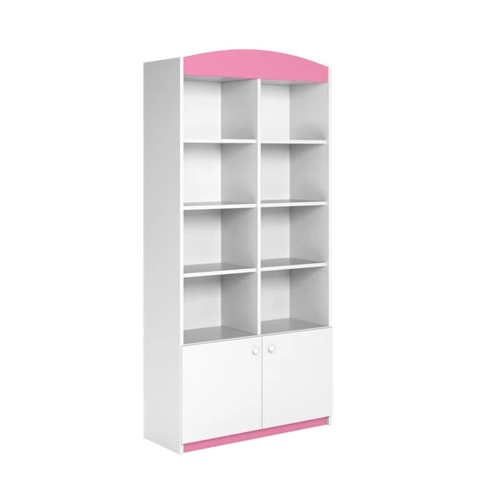 Librero Infantil Moderno Rosa 90cm