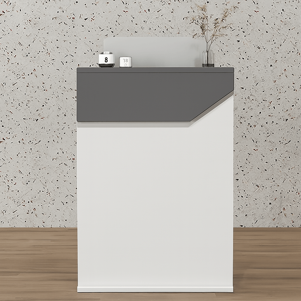 Counter de Recepción Melamina Negro 60cm